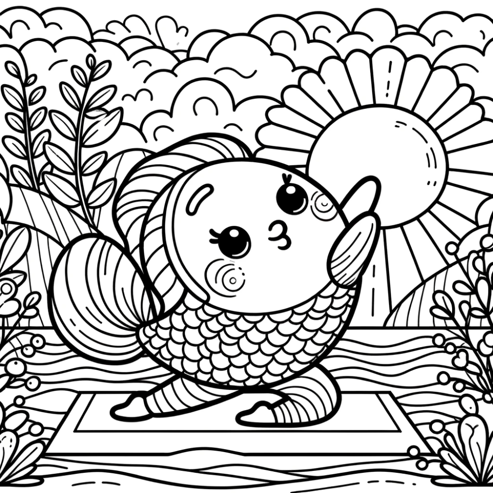 Coloring Page: Fun Fish Color Page for Kids - Enhance Creativity