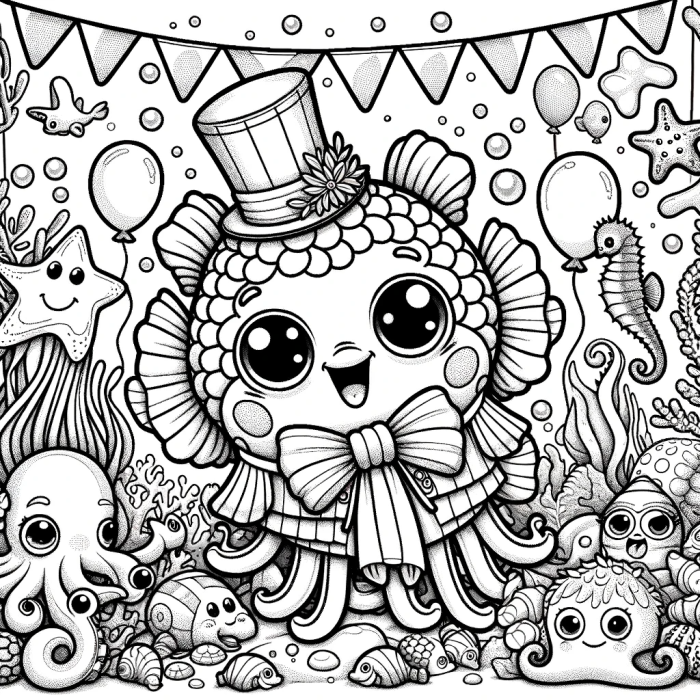 Coloring Page: Underwater Adventure - Free Color Page for Kids