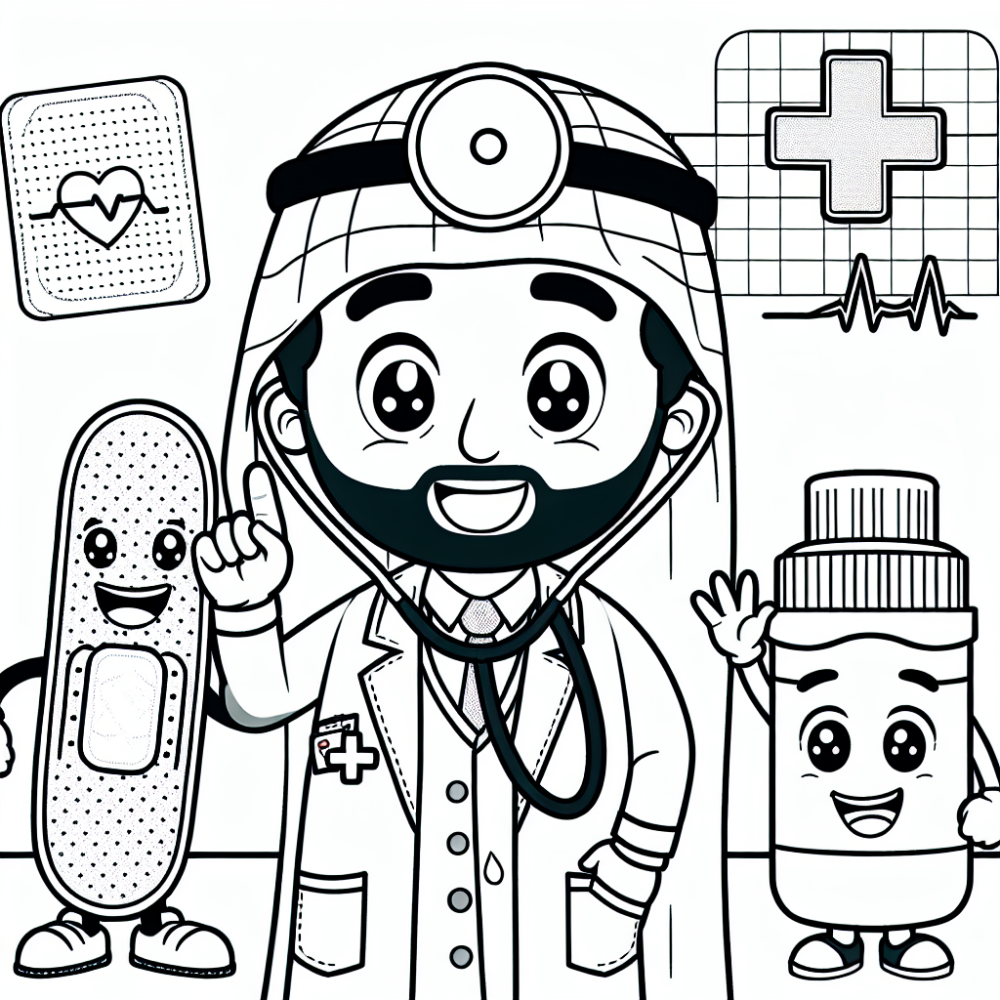 Free health and medicine coloring page Color Book - 15 Coloring Pages ...
