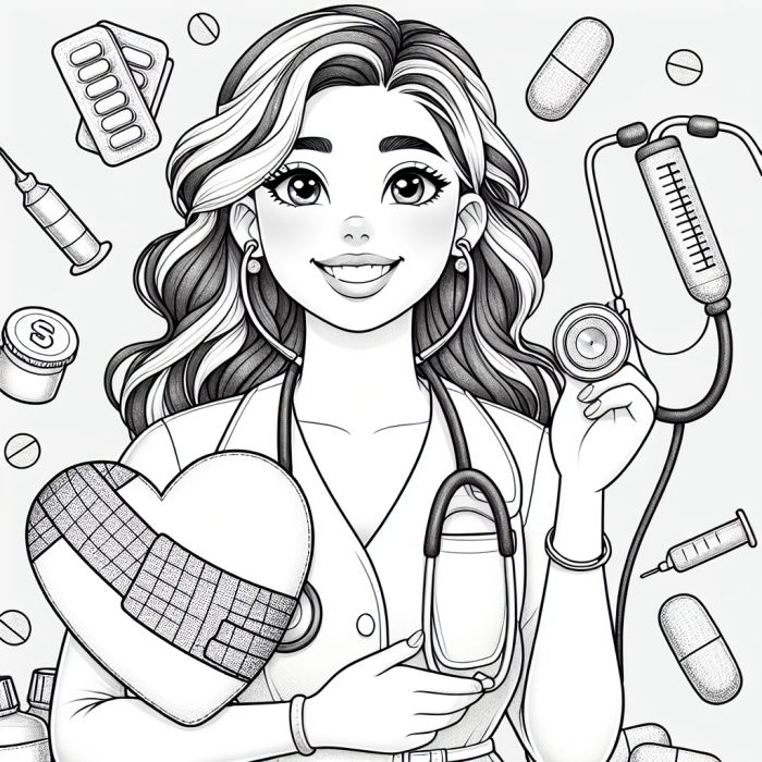 Free health and medicine coloring page Color Book - 15 Coloring Pages ...