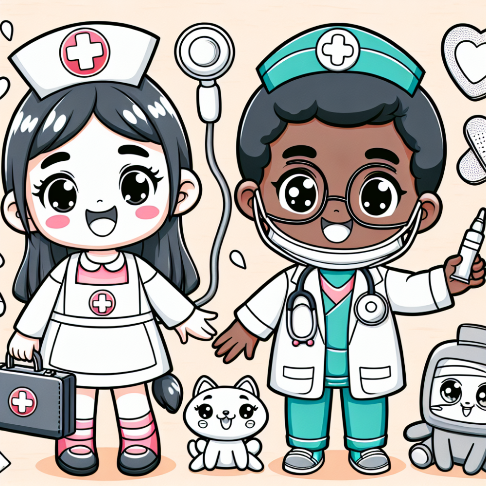 Coloring Page: Fun and Educational Color Page for Kids Featuring Doctor ...