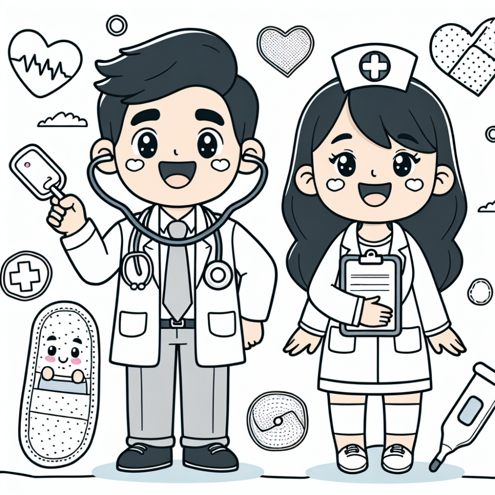 Free health and medicine coloring page Color Book - 15 Coloring Pages ...