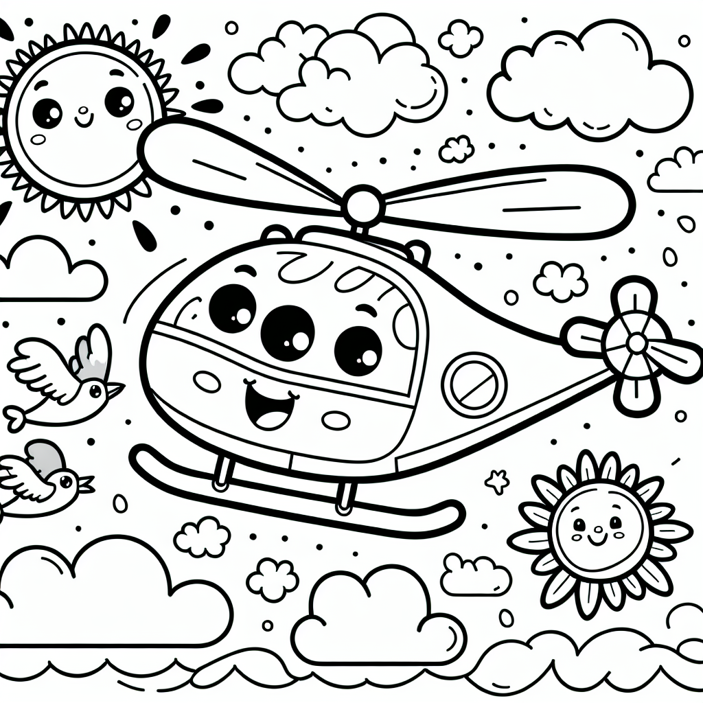 Free helicopter Color Book - 15 Coloring Pages - Helicopter Coloring ...