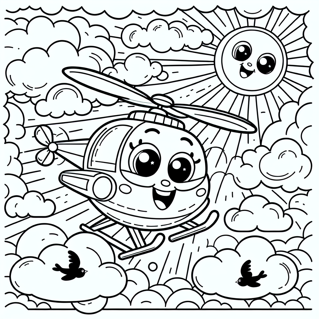 Free helicopter Color Book - 15 Coloring Pages - Helicopter Coloring ...