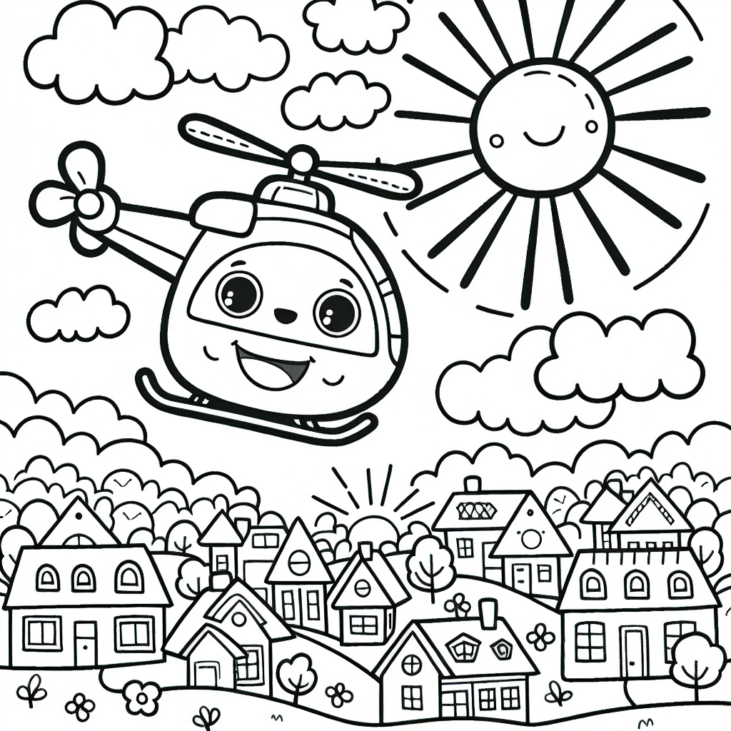 Free helicopter Color Book - 15 Coloring Pages - Helicopter Coloring ...