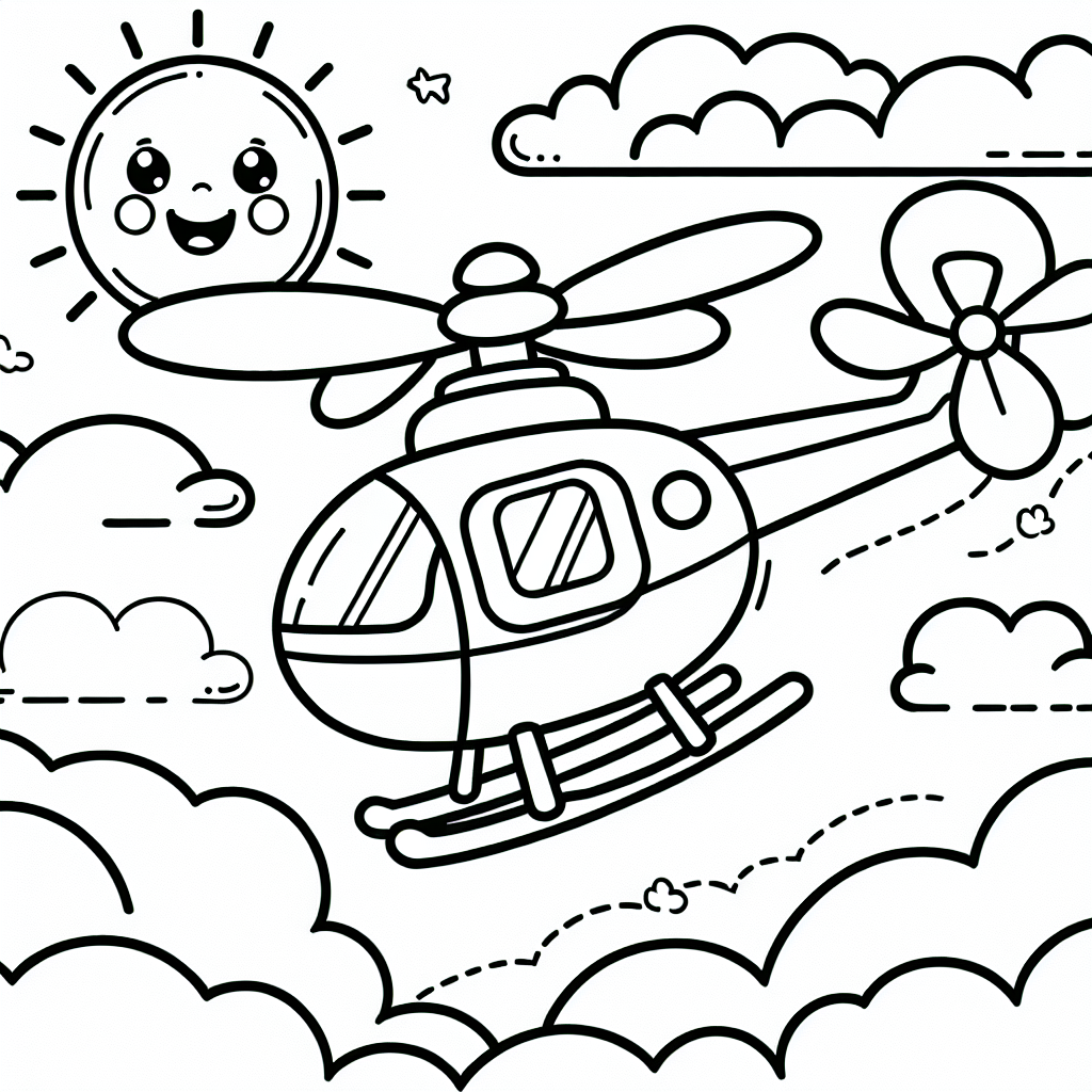 Free helicopter Color Book - 15 Coloring Pages - Helicopter Coloring ...