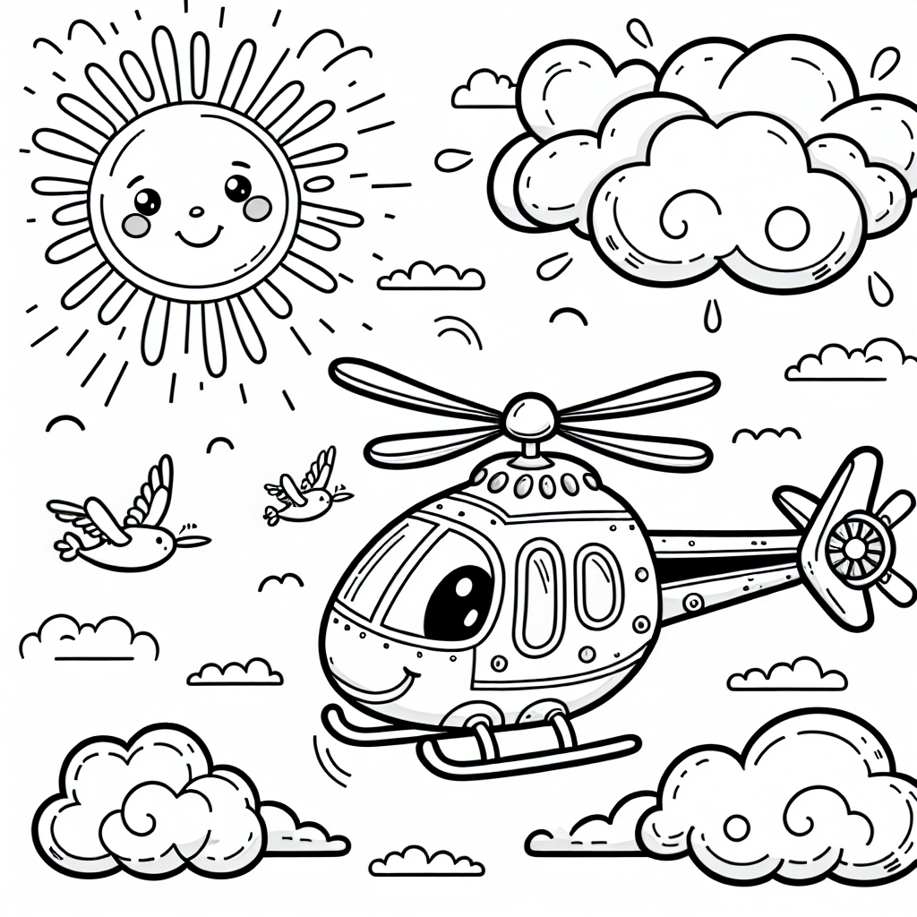 Free helicopter Color Book - 15 Coloring Pages - Helicopter Coloring ...