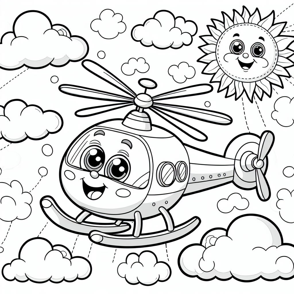Free helicopter Color Book - 15 Coloring Pages - Helicopter Coloring ...