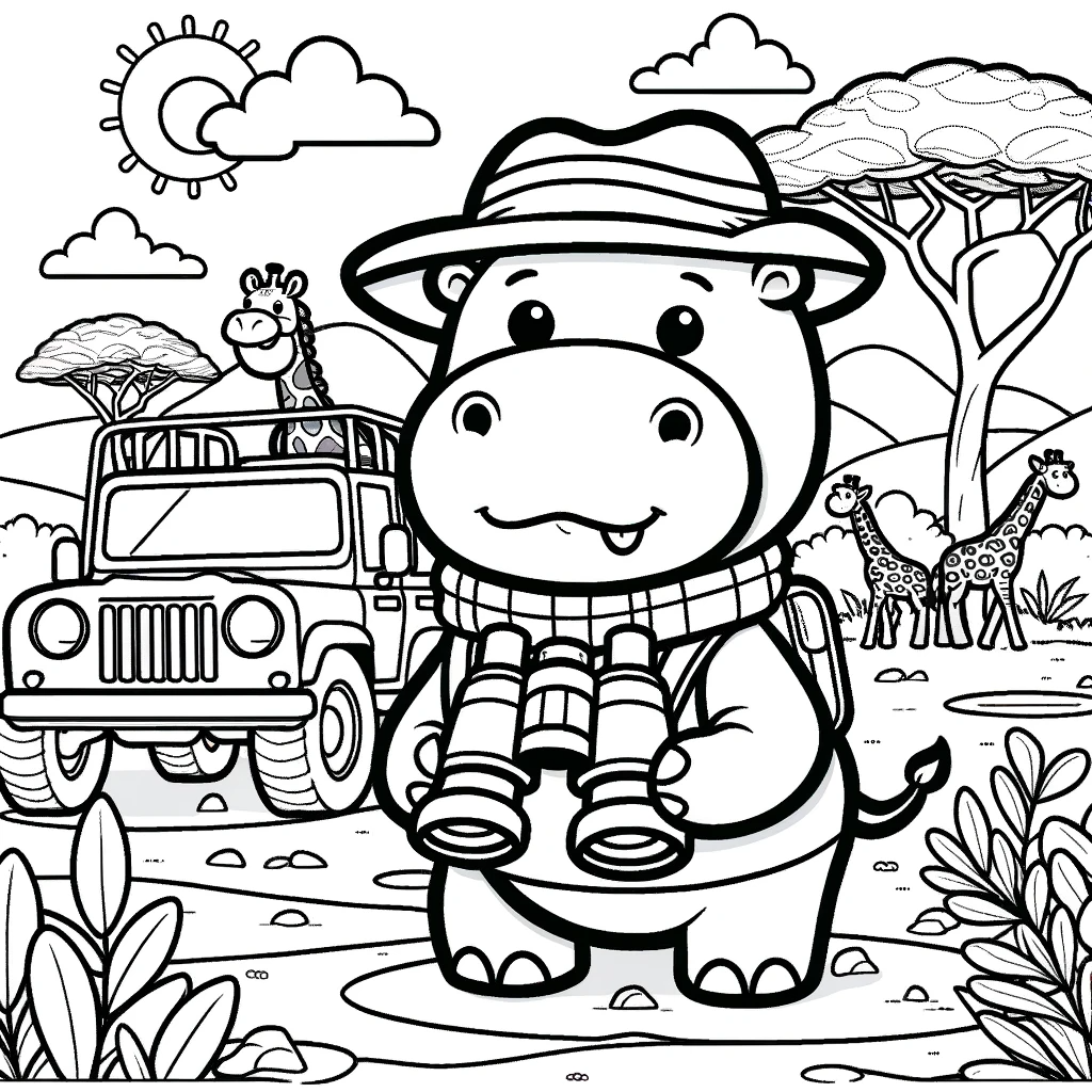 Embark on a Wild Adventure with Coloring Pages Safari