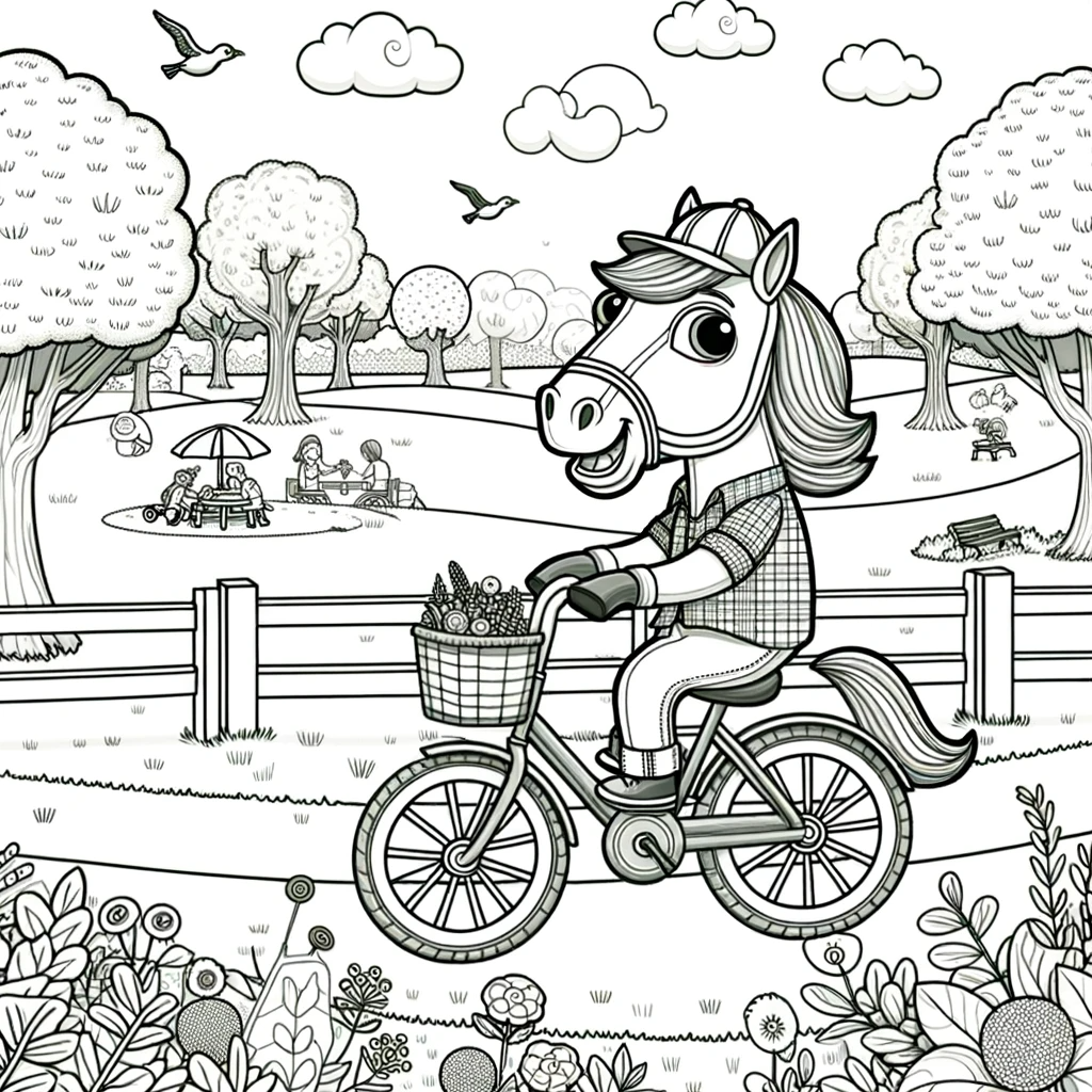 Free Horse Color Book - 40 Coloring Pages - Gallop into Fun: Diverse ...