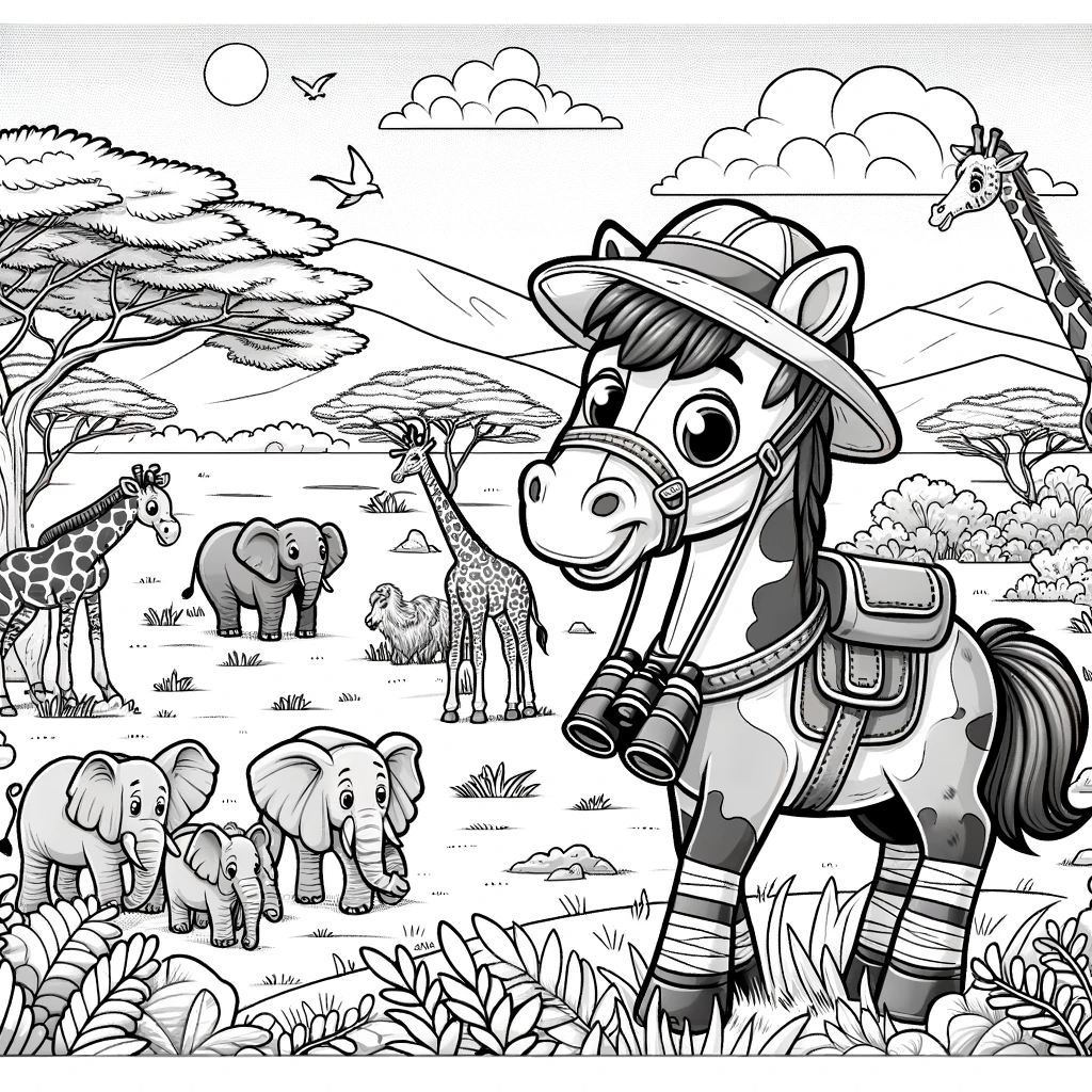 Free Horse Color Book - 40 Coloring Pages - Gallop into Fun: Diverse ...