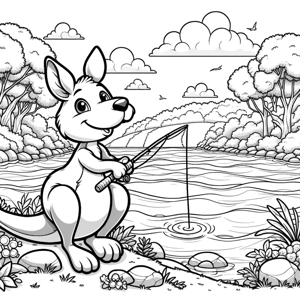 Free kangaroo Color Book - 39 Coloring Pages - Hop into Fun: Explore ...