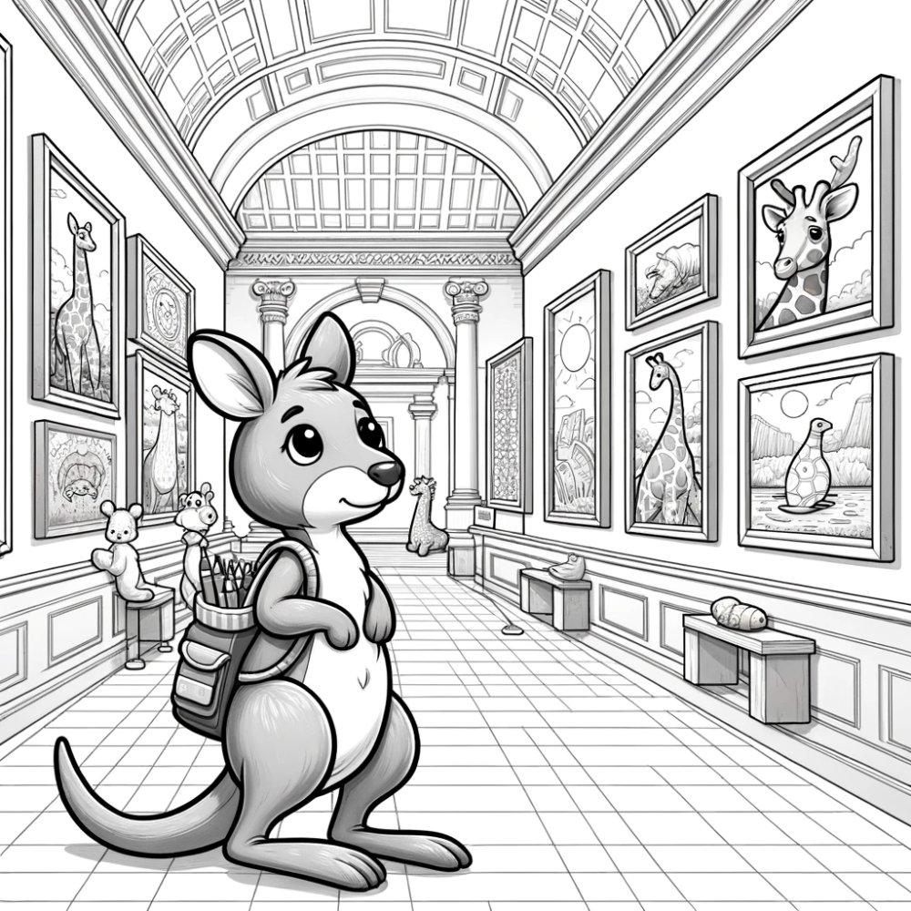 Free kangaroo Color Book - 39 Coloring Pages - Hop into Fun: Explore ...