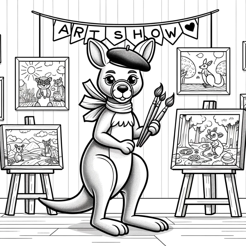 Free kangaroo Color Book - 39 Coloring Pages - Hop into Fun: Explore ...