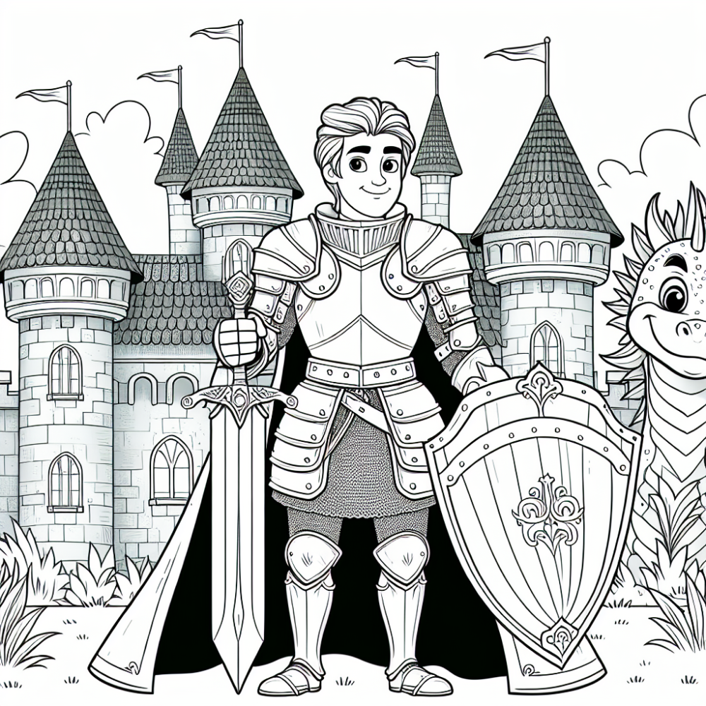 Free knight Color Book - 15 Coloring Pages - Fun and Educational ...