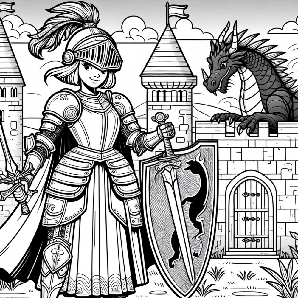 Free knight Color Book - 15 Coloring Pages - Fun and Educational ...