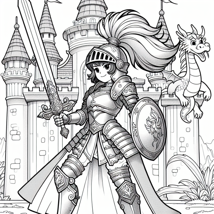 Free knight Color Book - 15 Coloring Pages - Fun and Educational ...