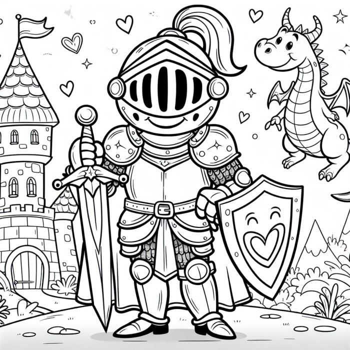 Free knight Color Book - 15 Coloring Pages - Fun and Educational ...