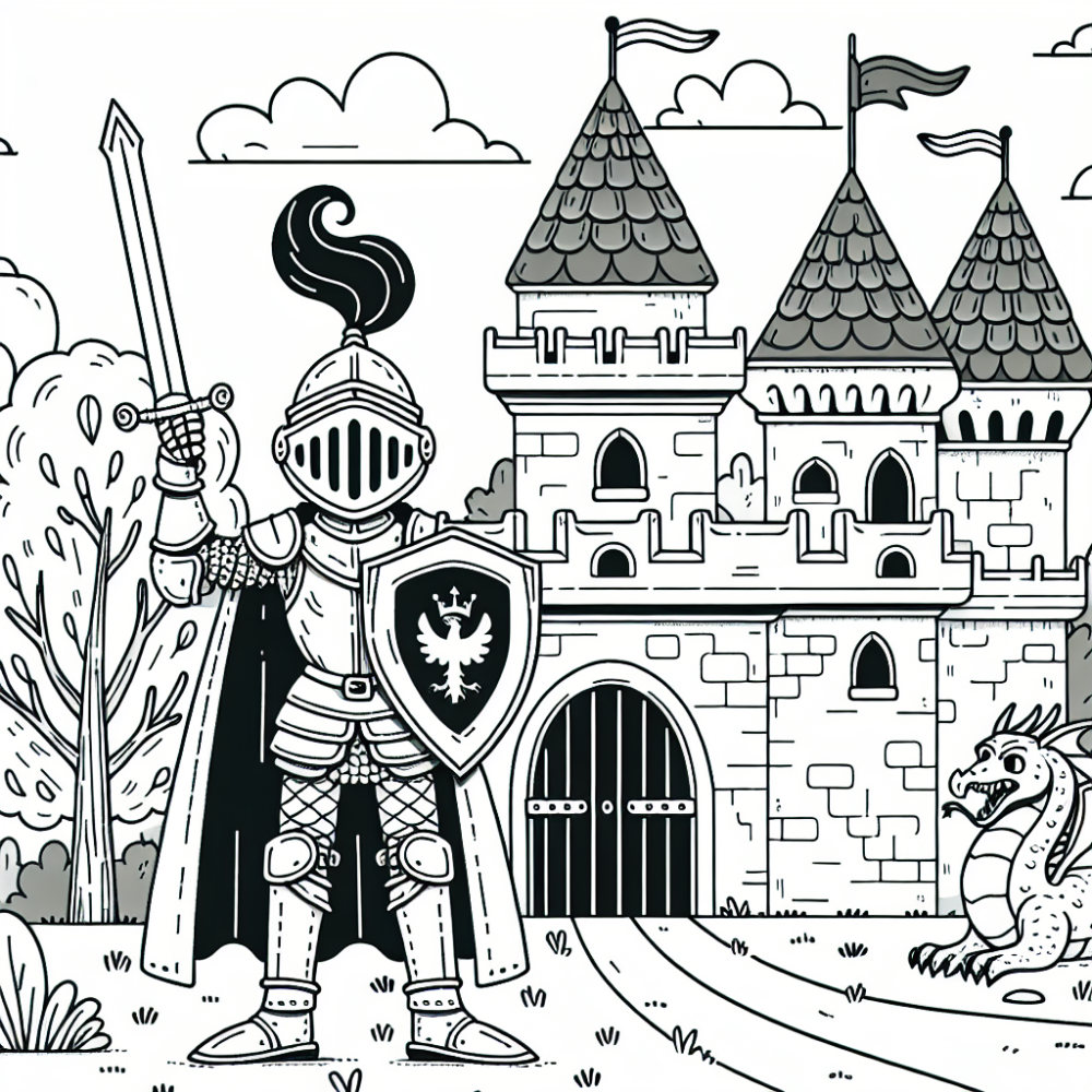 Free knight Color Book - 15 Coloring Pages - Fun and Educational ...