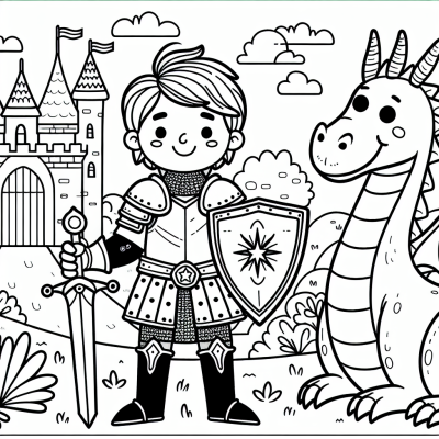 Free knight Color Book - 15 Coloring Pages - Fun and Educational ...