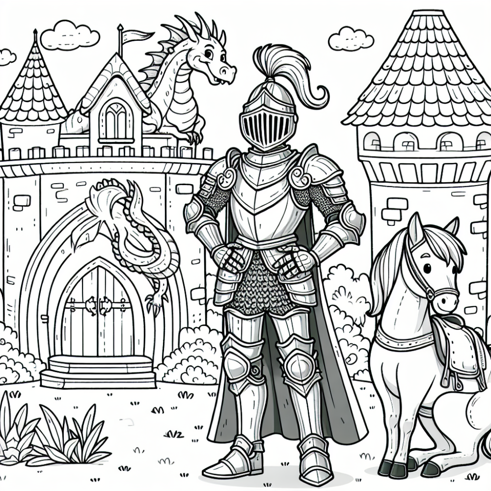 Free knight Color Book - 15 Coloring Pages - Fun and Educational ...