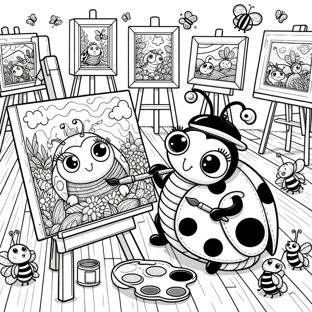 Coloring Page: Creative Ladybug Color Page for Kids - Fun and Educational!