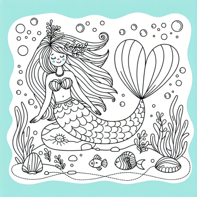 Free mermaid coloring page Color Book - 14 Coloring Pages - Explore Our ...
