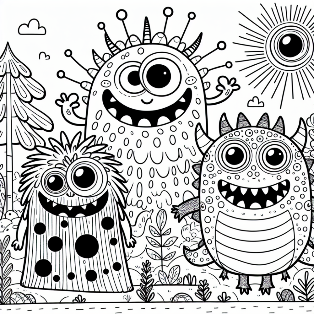 Free monster Color Book - 15 Coloring Pages - Explore Our Fun and ...