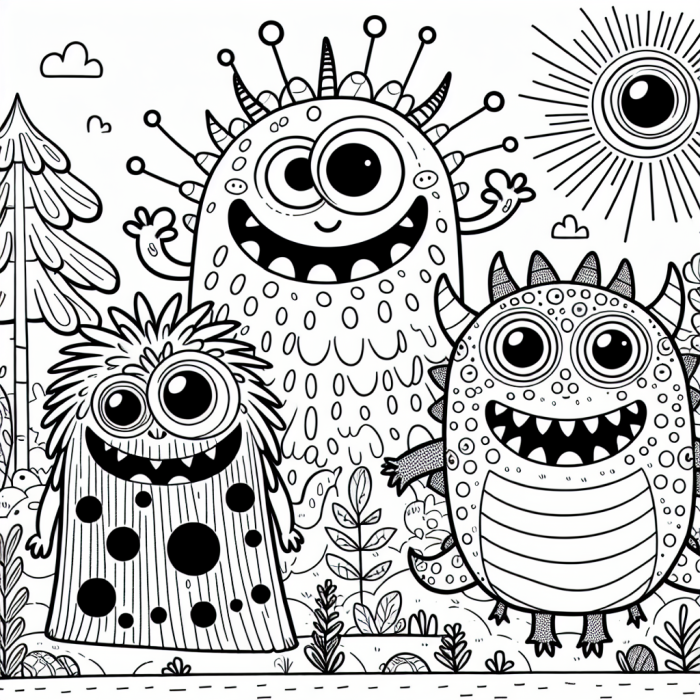 Free monster Color Book - 15 Coloring Pages - Explore Our Fun and ...