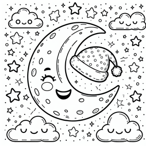 Free moon coloring page Color Book - 15 Coloring Pages - Engaging Moon ...