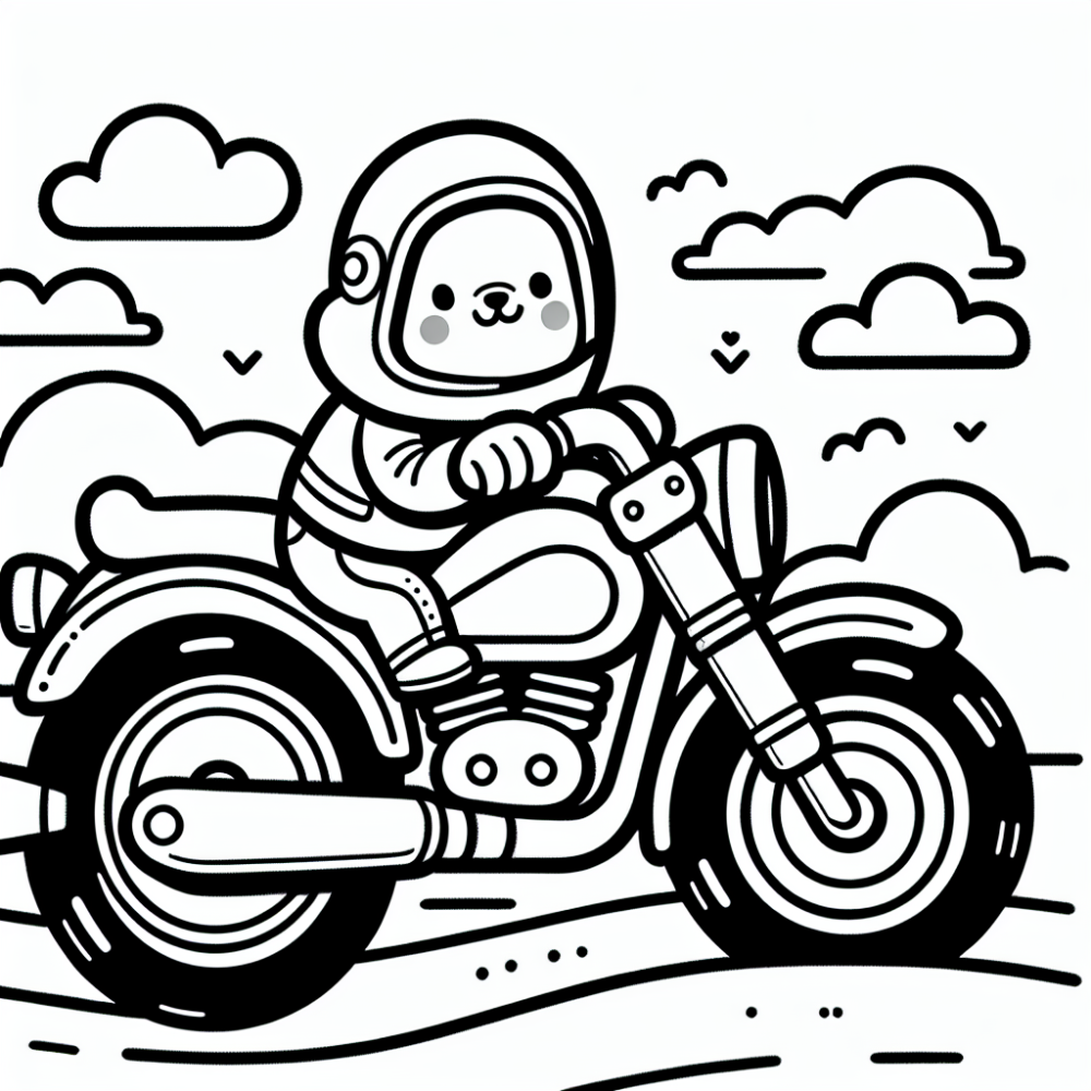 Free motorcycle coloring page Color Book - 15 Coloring Pages ...