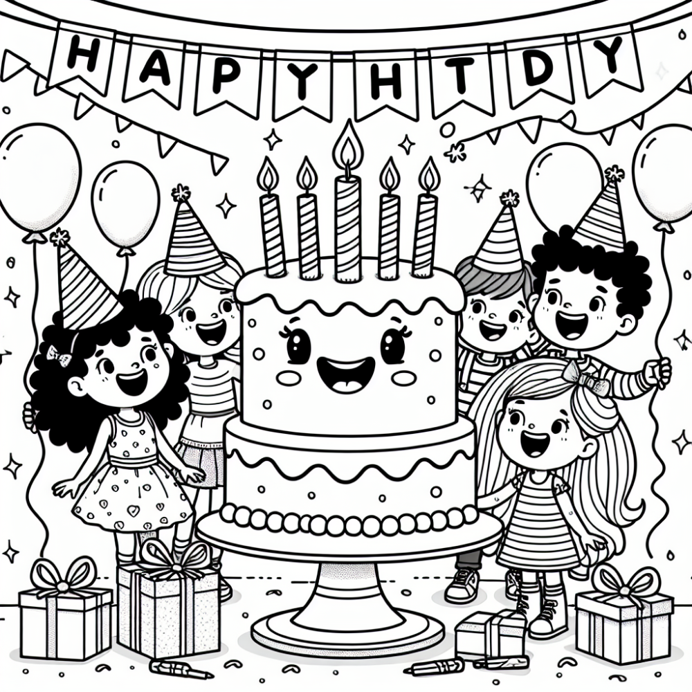 Free party coloring page Color Book - 15 Coloring Pages - Party ...