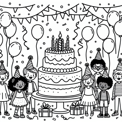 Free party coloring page Color Book - 15 Coloring Pages - Party ...