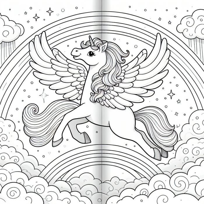 Free pegasus Color Book - 14 Coloring Pages - Enchanting Pegasus ...