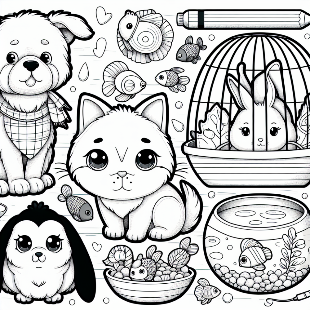 Coloring Page: Animal Color Page for Kids