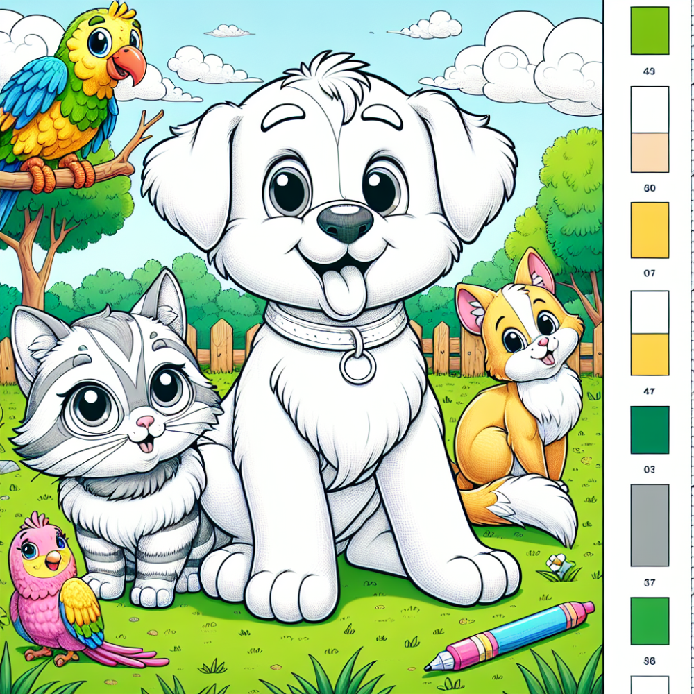 Coloring Page: Charming Animal Color Page for Kids