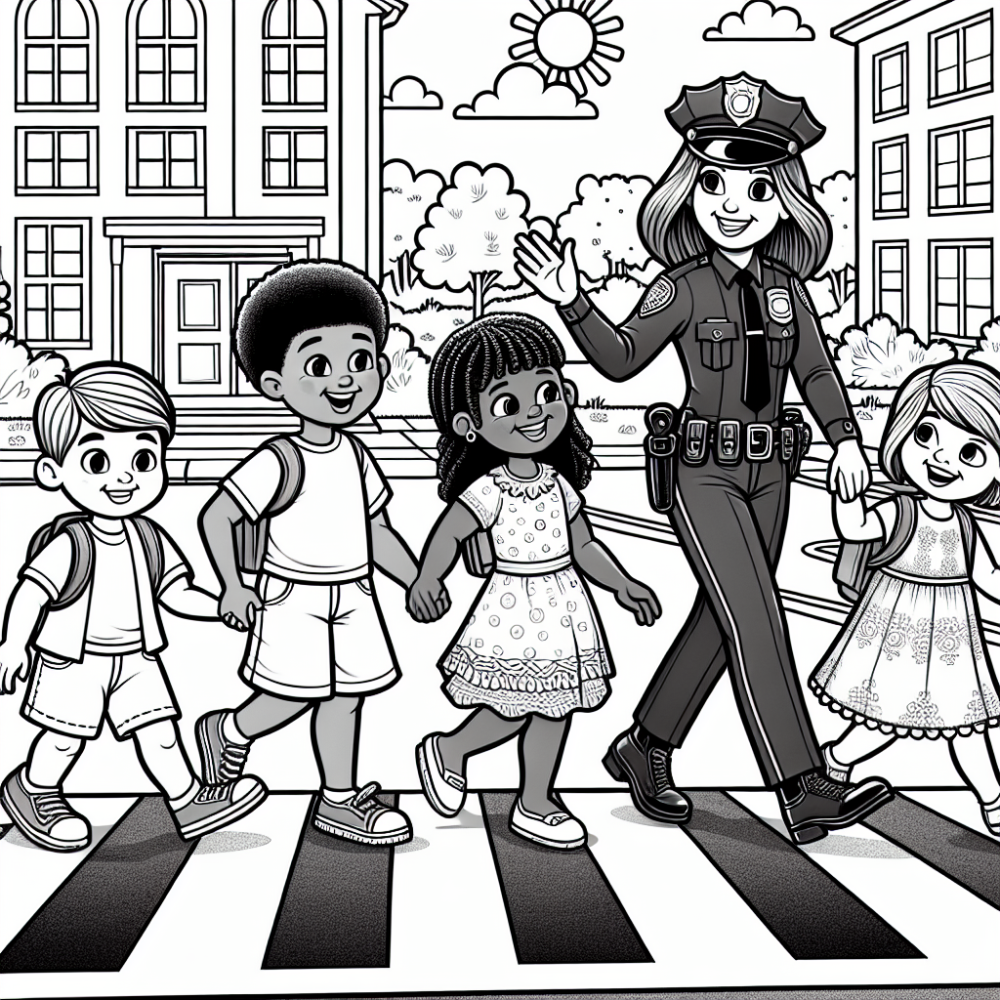 Free police coloring page Color Book - 14 Coloring Pages - Discover Fun ...