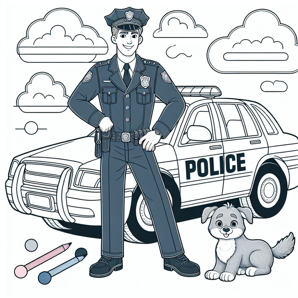 Free police coloring page Color Book - 14 Coloring Pages - Discover Fun ...