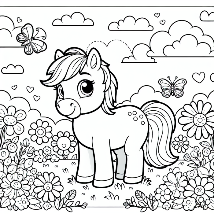 Free pony Color Book - 15 Coloring Pages - Explore Our Magical Ponies ...