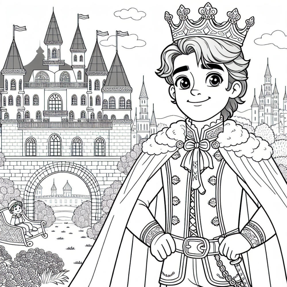 Free prince coloring page Color Book - 15 Coloring Pages - Prince ...