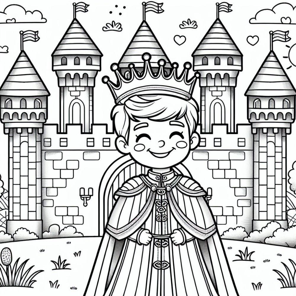 Free prince coloring page Color Book - 15 Coloring Pages - Prince ...