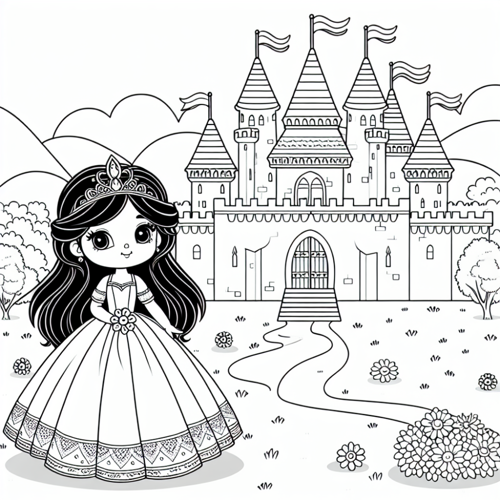 Free princess coloring page Color Book - 14 Coloring Pages - Princess ...