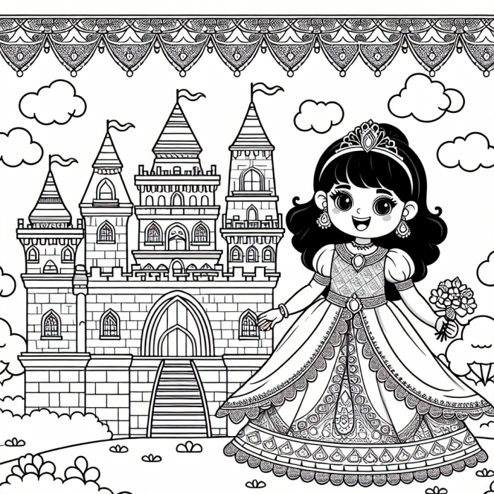 Free princess coloring page Color Book - 14 Coloring Pages - Princess ...