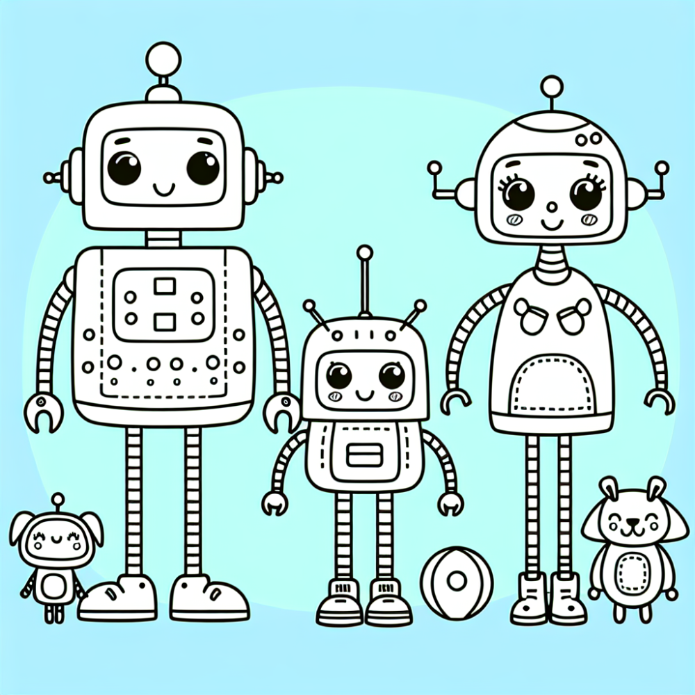 Free robot coloring page Color Book - 15 Coloring Pages - Explore Our ...