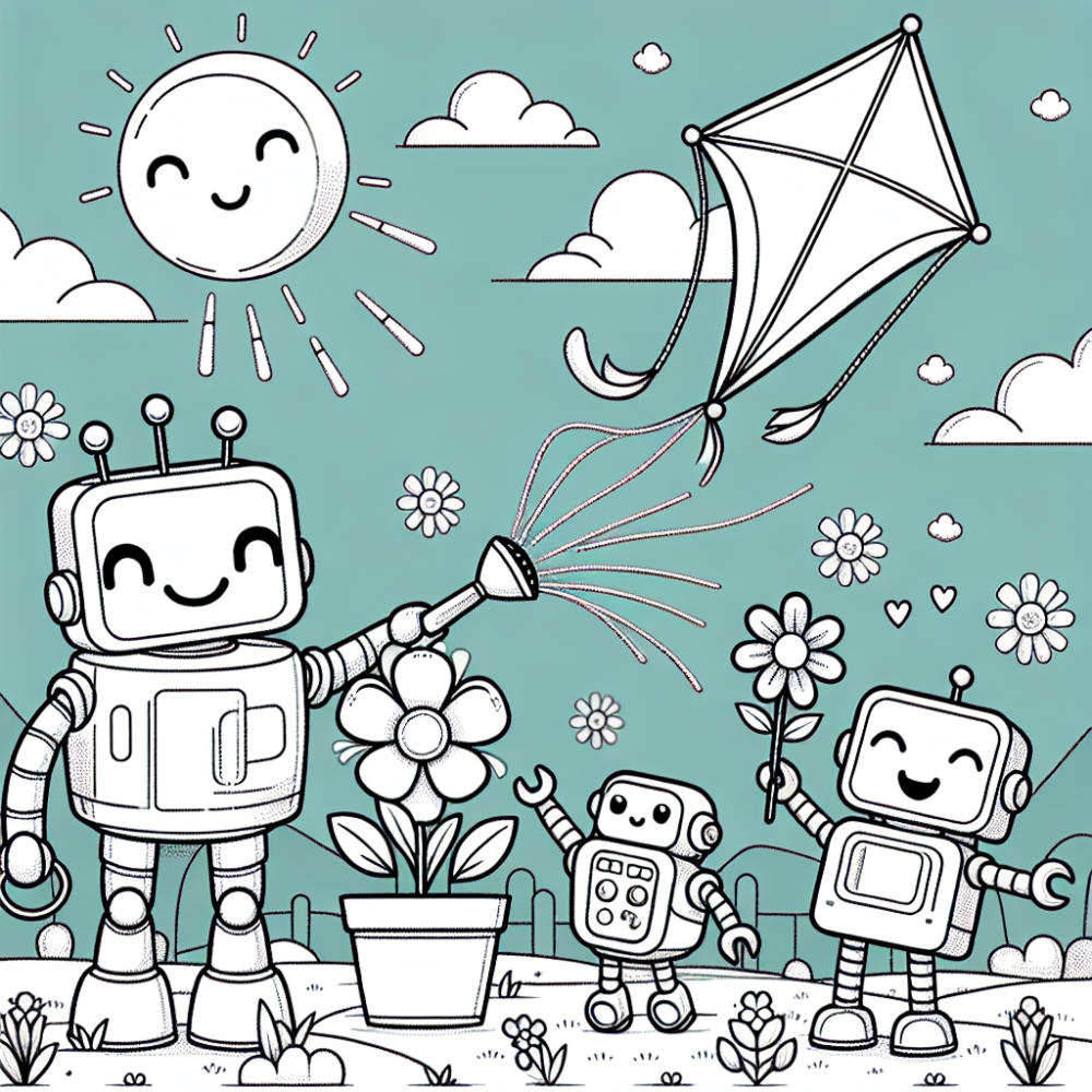 Free robot coloring page Color Book - 15 Coloring Pages - Explore Our ...