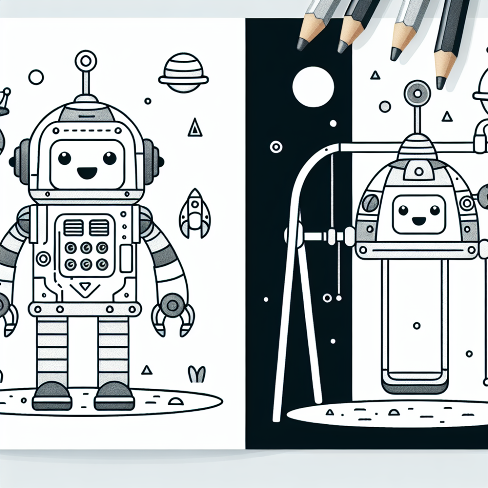 Coloring Page: Robot Color Page for Kids - Fun and Educational Coloring ...