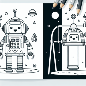 Coloring Page: Robot Color Page for Kids - Fun and Educational Coloring ...