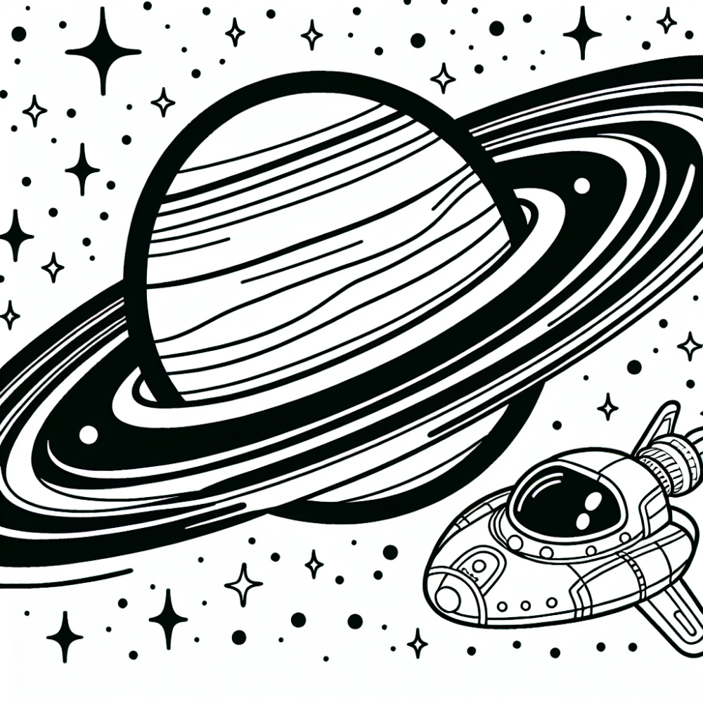 Coloring Page: Outer Space Color Page for Kids