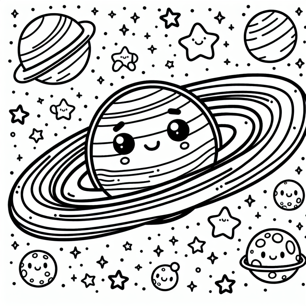 Free saturn Color Book - 14 Coloring Pages - Explore the Wonders of ...