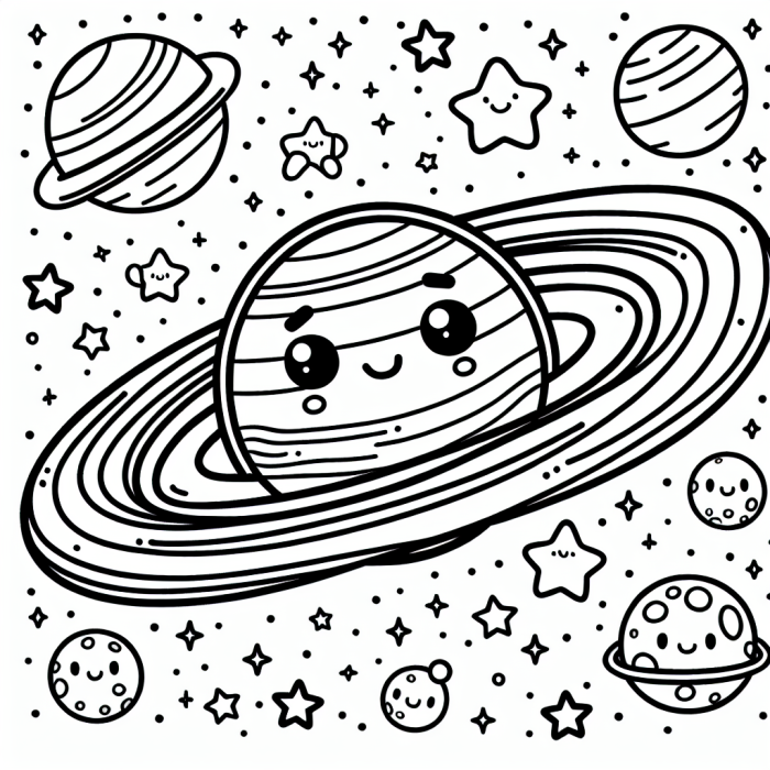 Free saturn Color Book - 14 Coloring Pages - Explore the Wonders of ...